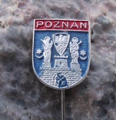 Antique Poznan Polish City Poland Heraldic Crest Castle Coat of Arms ...