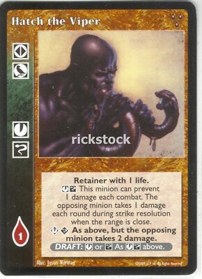 Hatch the Viper x1 HttB VTES Jyhad PKP | eBay