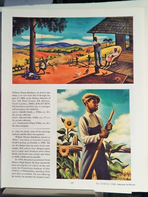 WILLIAM THOMAS BLACKBURN ART PIECES VTG ORIG 2006 ADVERTISEMENT | eBay