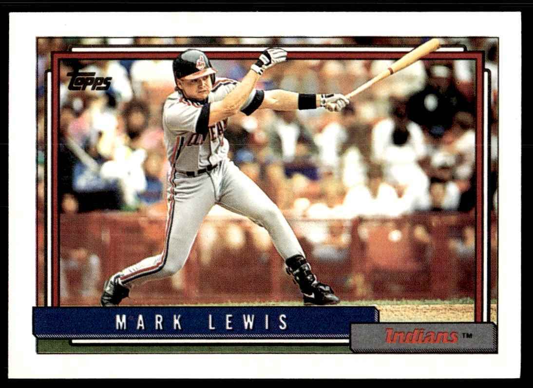 1992 Topps Baseball Card Mark Lewis Cleveland Indians #446 | eBay