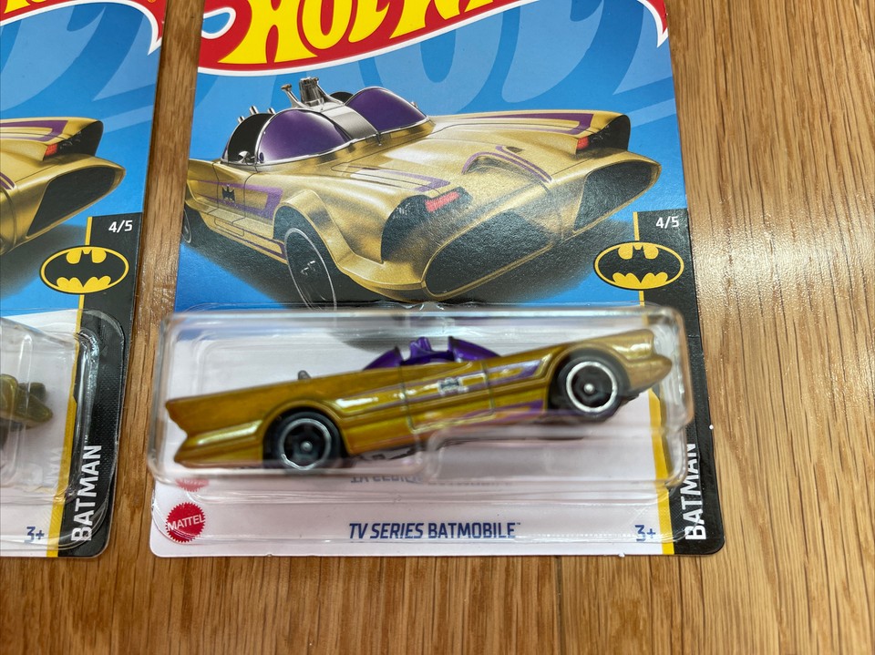 GOLDEN HOT WHEELS 2022 BATMAN, TV SERIES BATMOBILE. #4/5 GOLDEN Error ...