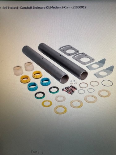 VALUE PACK OF 6 SAF HOLLAND 51830012 CAMSHAFT ENCLOSURE KIT, MEDIUM S ...