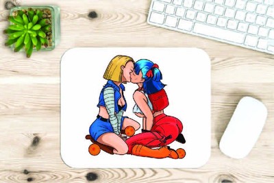 Dragon_Ball_Bulma_Android18_Kiss_Mouse_Pad | eBay