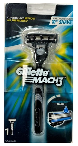 Gillette Mach3 Razor Handle - Holds all Mach3 and Venus Blades ...