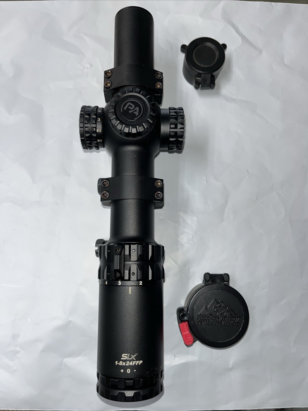 Primary Arms PLx-1-8x24mm FFP Scope w/ ACSS Raptor M2 5.56 Reticle ...