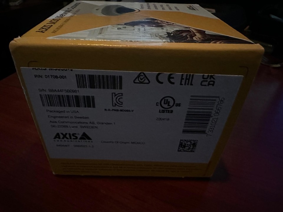 AXIS M3066-V M30 Fixed Dome Network Camera (01708-001) | eBay