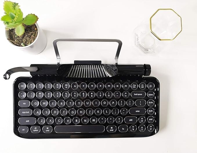 KnewKey RYMEK Typewriter-Style Retro Mechanical Wired & Wireless ...