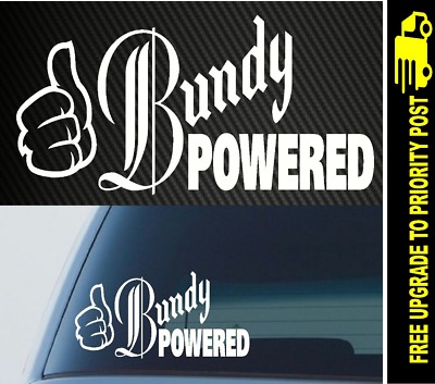 CAR 4X4 4WD bundy bogan rum POWER ute sticker decal | eBay Australia
