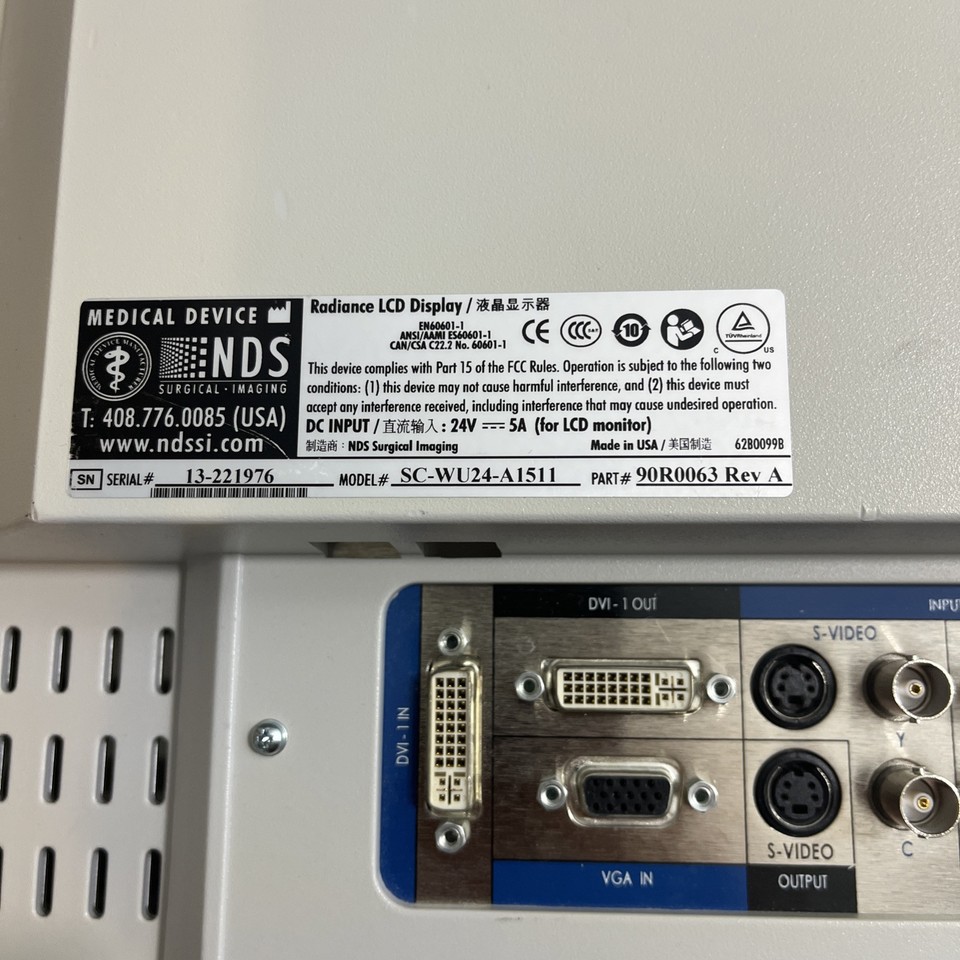 NDS SC-WU26-A1511 GRadiance HD G2 24" MONITOR | eBay