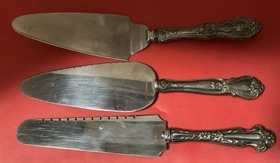 Lot Of 3 Sterling Handled Cake Servers | eBay
