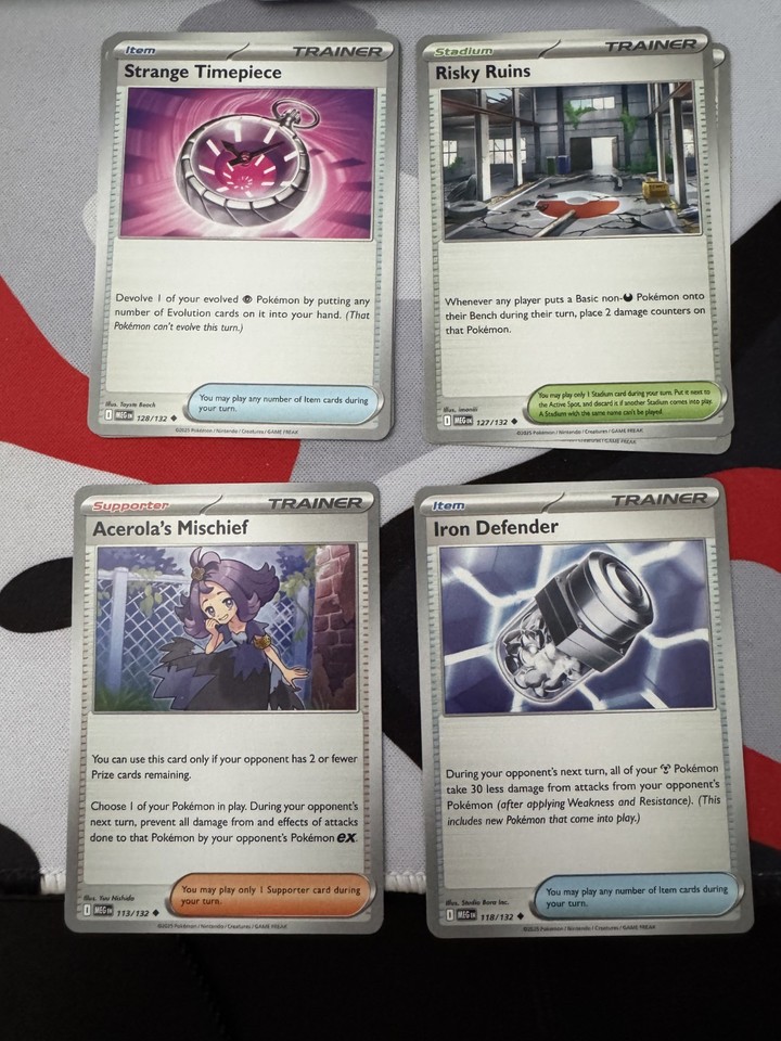 Pokemon Mega Evolution Trainer Cards - 45 Card Lot - Lillie's, Lt Surge ...