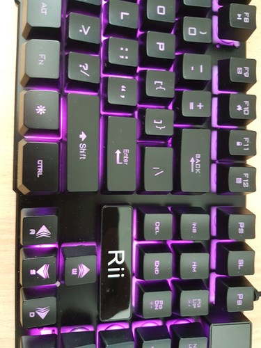 Rii Rk100 3 LED Color Backlit Wired Mechanical Multimedia Gaming ...