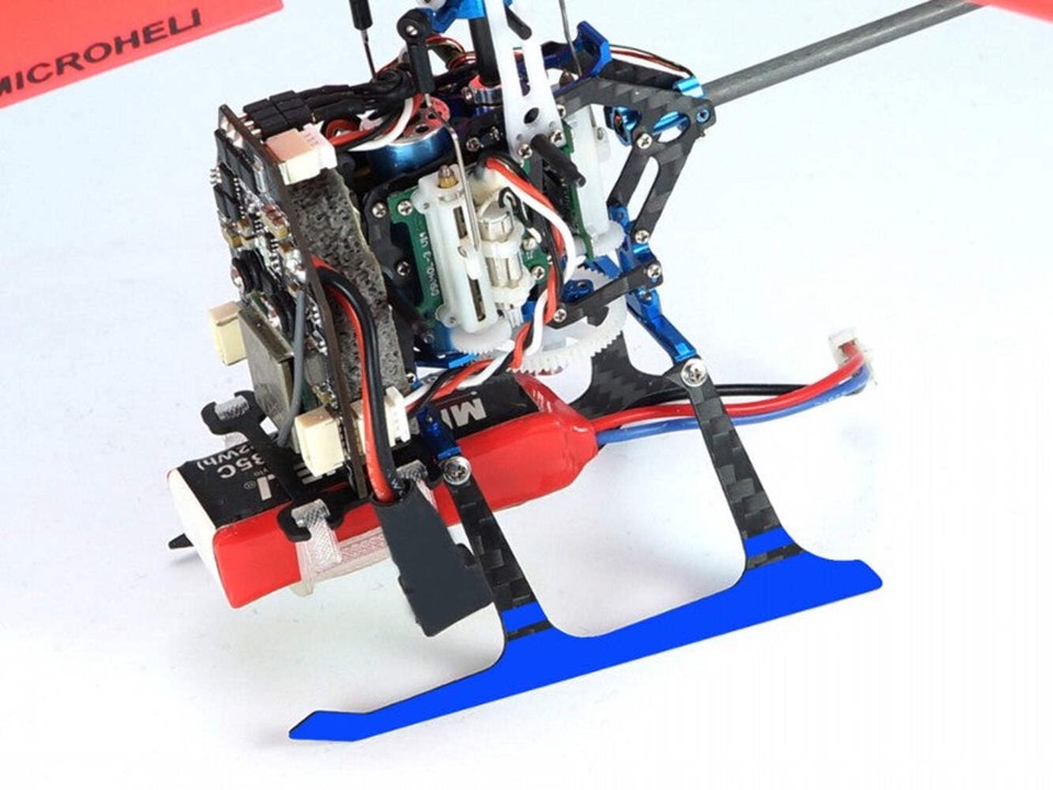 Carbon Fibre Landing Gear W/ Adjustable Battery Mount (RED) - BLADE ...