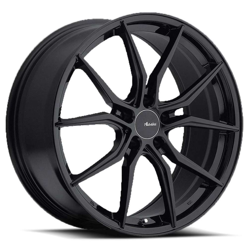 1 New Gloss Black Advanti Racing Rasato 20X8.5 45 5-114.30 Wheel | eBay