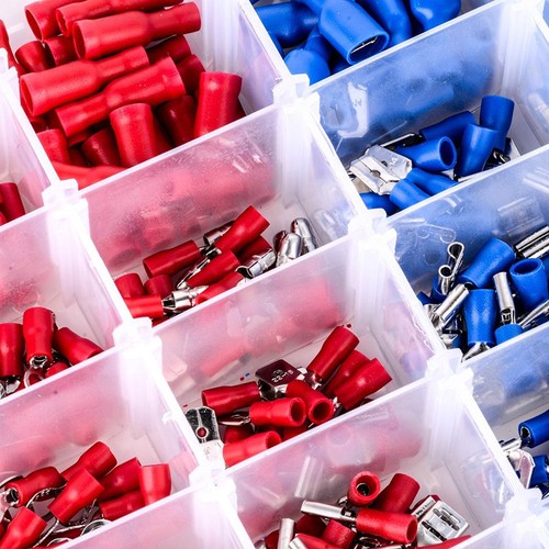 480Pcs Mixed Car Electrical Wire Connectors Crimp Terminal Set Kit Box ...