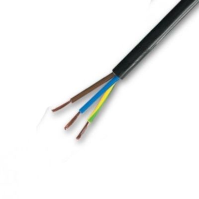 20 METRE 1.5mm black 3 CORE ELECTRICAL FLEX / CABLE /WIRE 13 AMP ...
