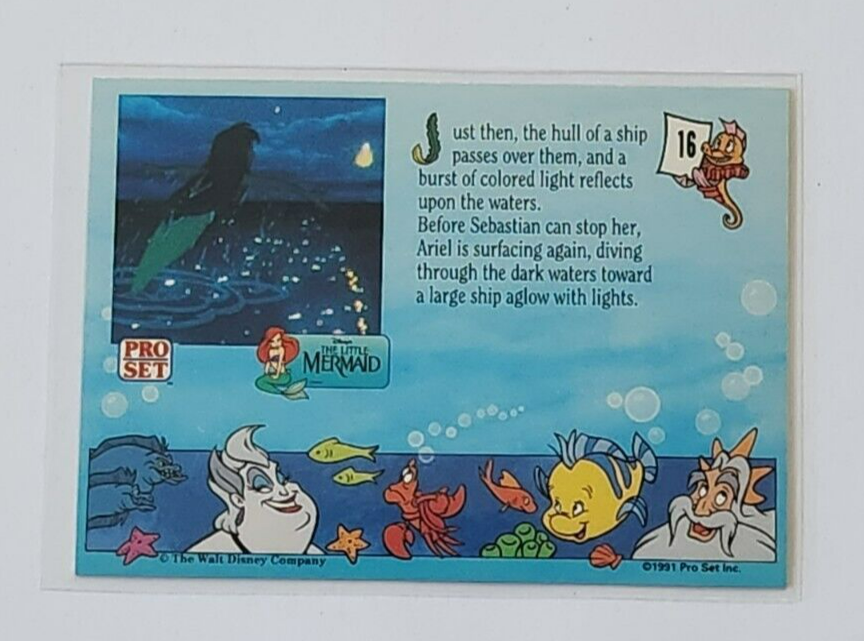 1991 DISNEY THE LITTLE MERMAID CARD #16 | eBay