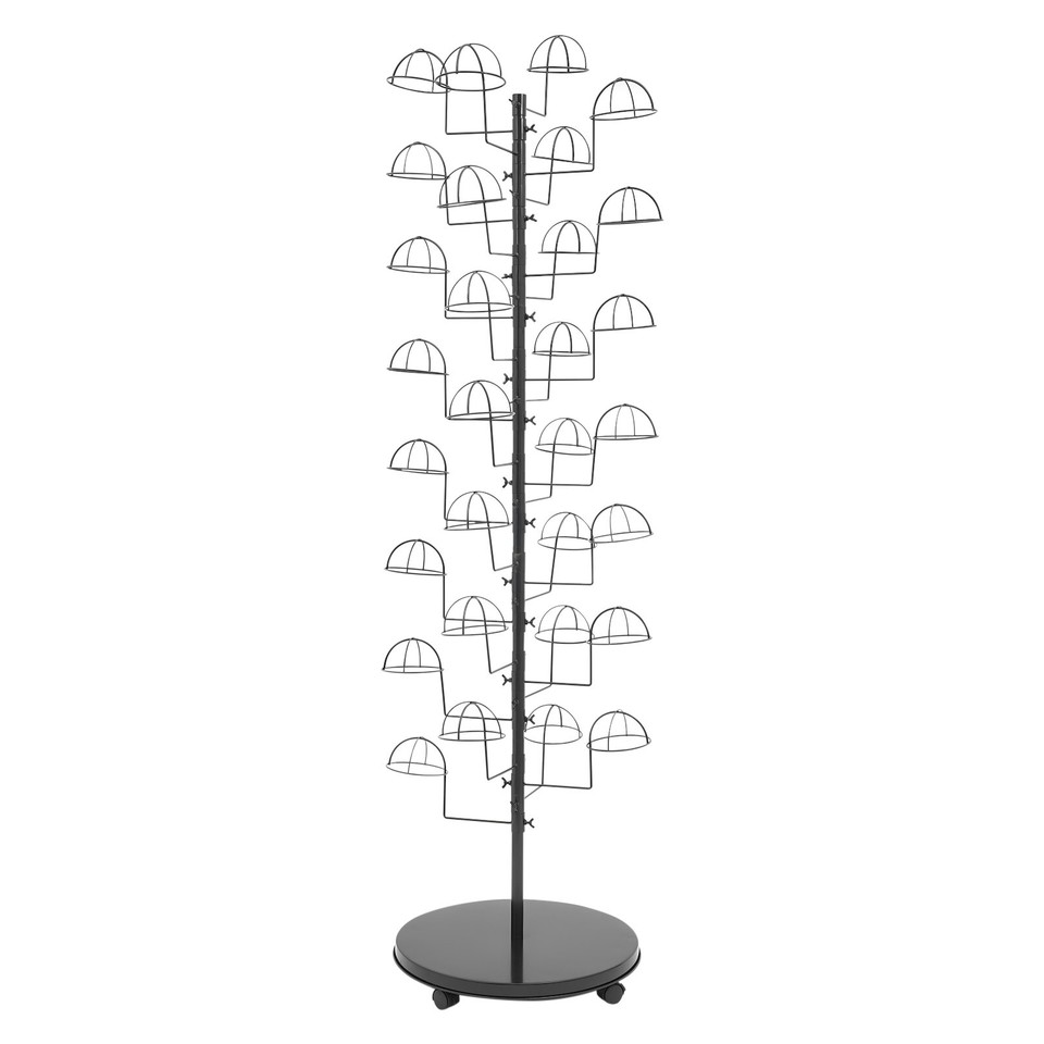 Freestanding Hat Rack Stand, Rolling Hats Display Rack, Hat Display ...