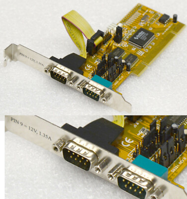 Exsys Ex-41052 PCI Controller 2x RS-232 RS232 Powered 16C550 IRQ Serial ...