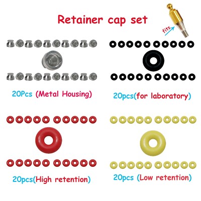 20pcs Dental O-Ring Kit Ball Abutment Overdenture Retention fit Hiossen ...