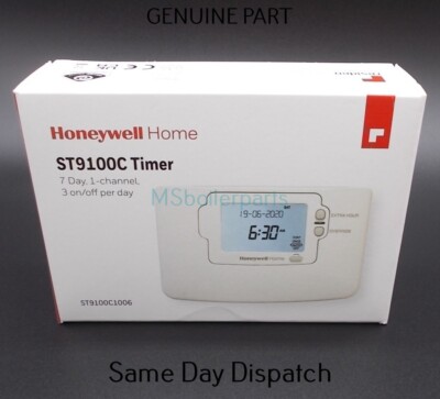 Honeywell ST9100C 1006 Timer Programmer 7 Day 1 Channel Boiler Heating ...