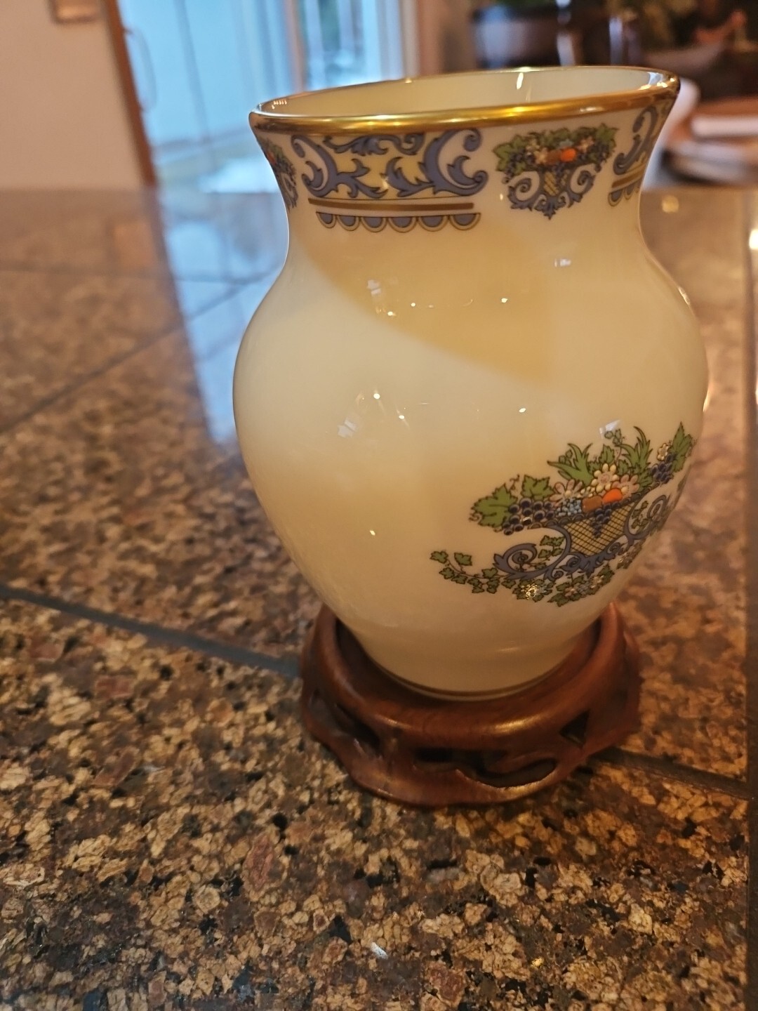Lenox Autumn 4 1/2 Inch Vase 24k Gold Trim Discontinued With Base Made ...