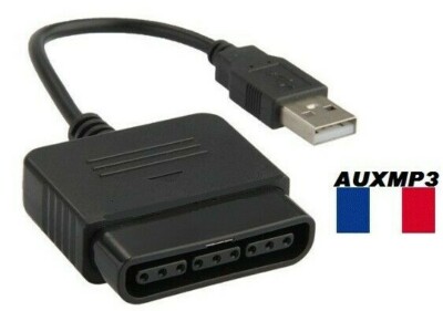 Adaptateur USB 1 Manette PSX PS1 PS2 pour PC PS3 Adapter PlayStation ...