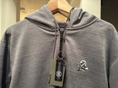 G/FORE Golf Jacket - Full Zip Tech Hoodie - Heather Grey - Men’s XXL | eBay