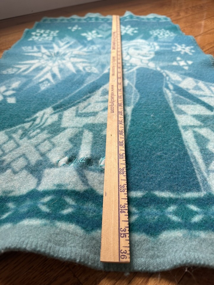 Disney Frozen Pendleton Woolen Mills Kids Blue Blanket SHRUNK READ 36 ...