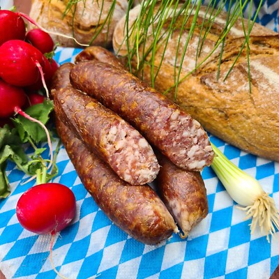 2 Stk. ca. 200gr. bayerisch-rohpolnische Rauchwurst (Knacker) | eBay
