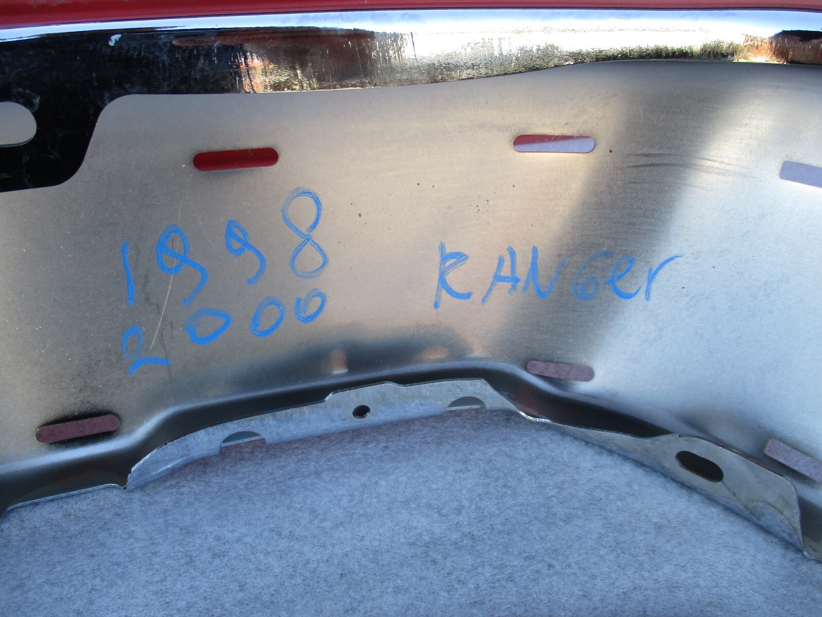 1998 1999 2000 FORD RANGER FRONT BUMPER CHROME BUMPER | eBay