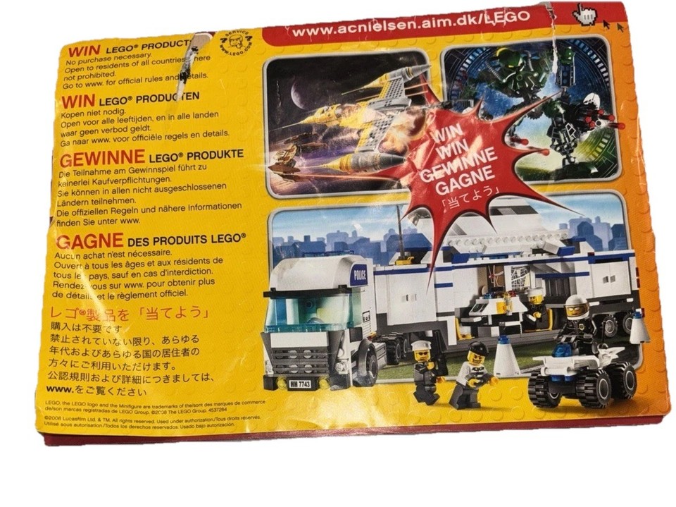 Lego Star Wars Manuals For 8038, 7669, 7671 And 8095-please See ...