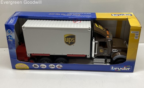 Bruder MACK Granite UPS Logistics Truck with Forklift | eBay