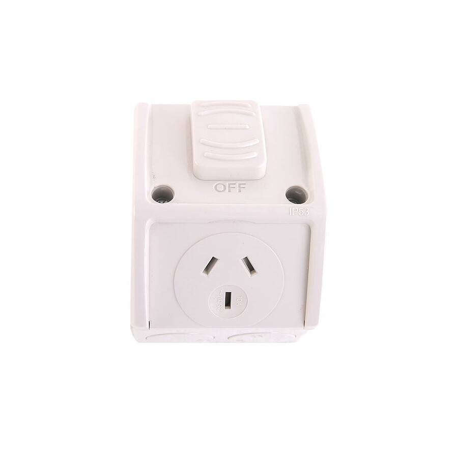 Weatherproof Power Point Socket Outlet Weather GPO External Outdoor ...