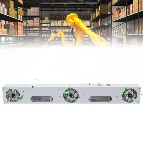 Industrial 3-Fan Antistatic Cleanroom Fan Machine Overhead Ionizer Air ...