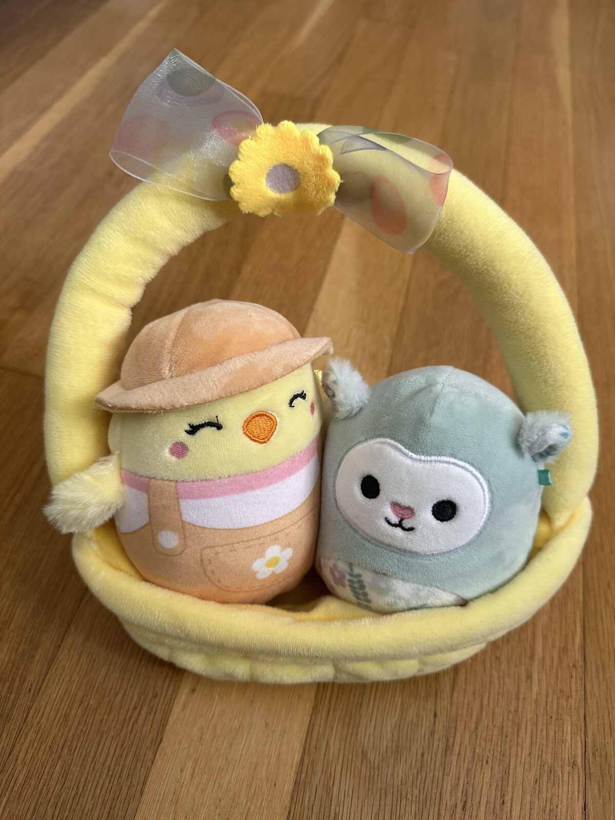 Squishmallow Relinda Lamb Aimee Chick Easter Basket Kellytoy Plush ...