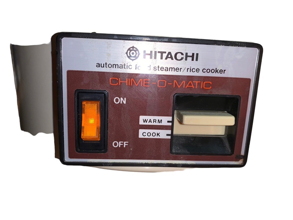 Vtg Hitachi 5.6 Cup Chime-O-Matic Food Steamer Rice Cooker Model RD ...