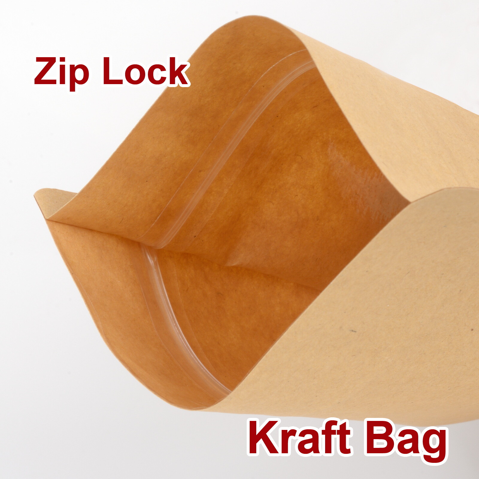 Kraft Stand Up Pouch Bags Resealable Reusable,9x14cm 25x with Stickers ...