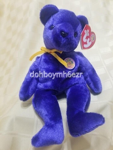 Ty Beanie Babies Baby of the Month Sapphire Bear stuffed animal 2004 | eBay