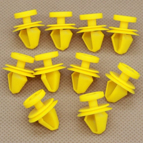 10 FOR JAGUAR Rocker Moulding Retainer Clips C2D5807 Yellow Nylon | eBay
