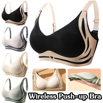 Super Gather Bra| Wireless Push-Up Bra, Comfortable Gather Bra,Lift Bra ...