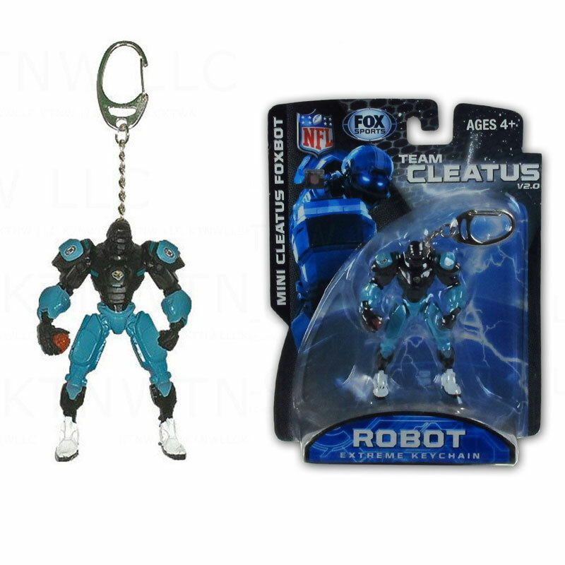 New NFL FOX Sports Robot Cleatus Action Figure Version 2.0 Key Chain ...
