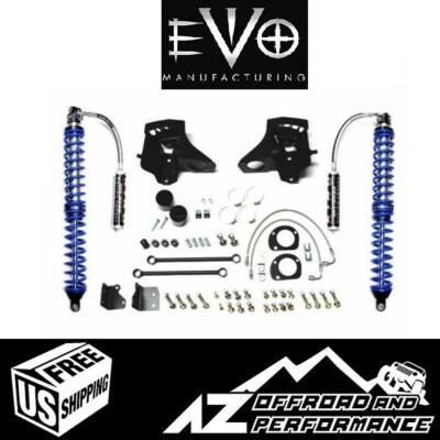EVO Mfg Front Bolt-On Coilover Kit (Black) For '07-'18 Jeep Wrangler JK ...