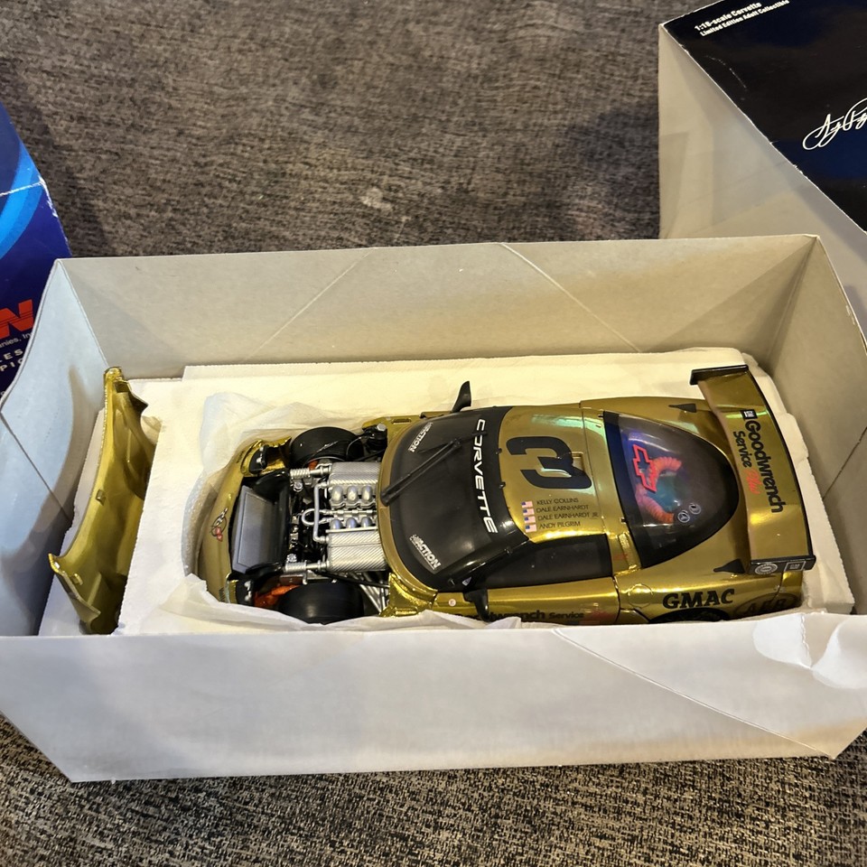 DALE EARNHARDT 1/18 SCALE NO.3 RACED VERSION DIE CAST C5-R CORVETTE | eBay
