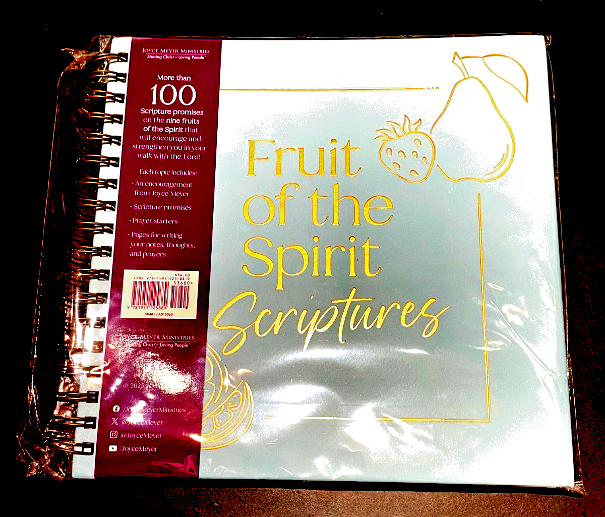 Joyce Meyer Hardcover Spiral Bound Book FRUIT OF THE SPIRIT 100+ SCRIPTURES New | eBay