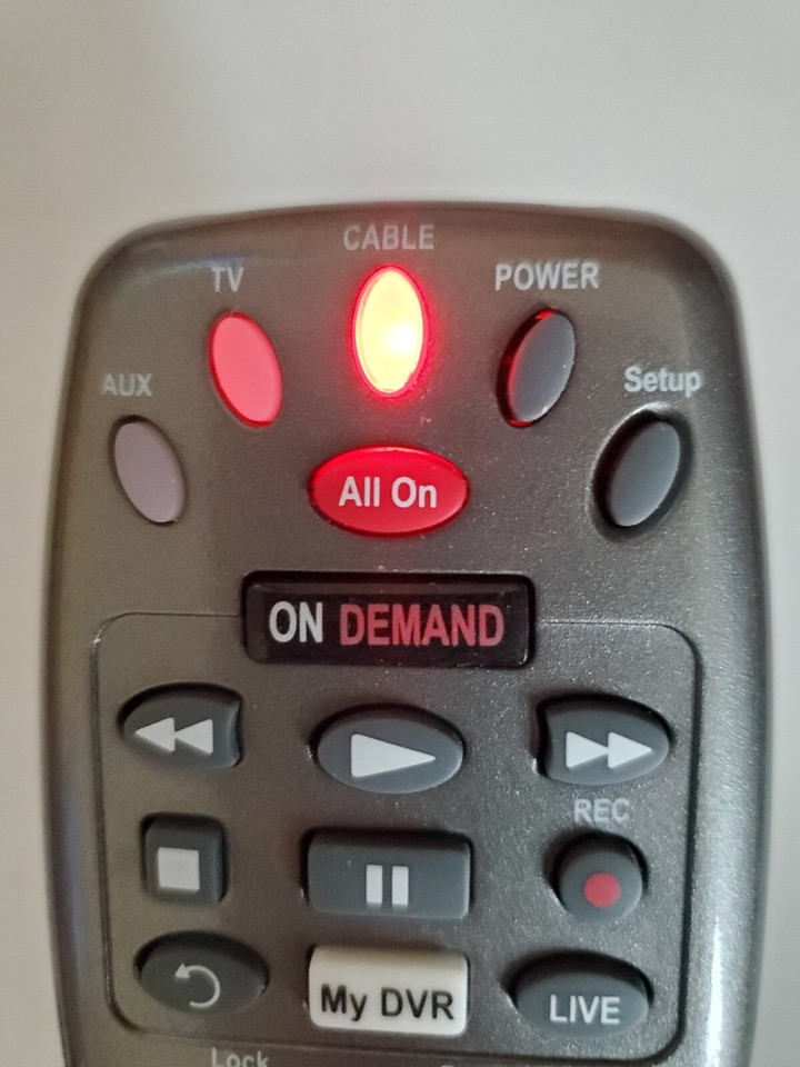 Comcast On Demand Custom 3-Device RC1475507/02B Universal TV Remote ...