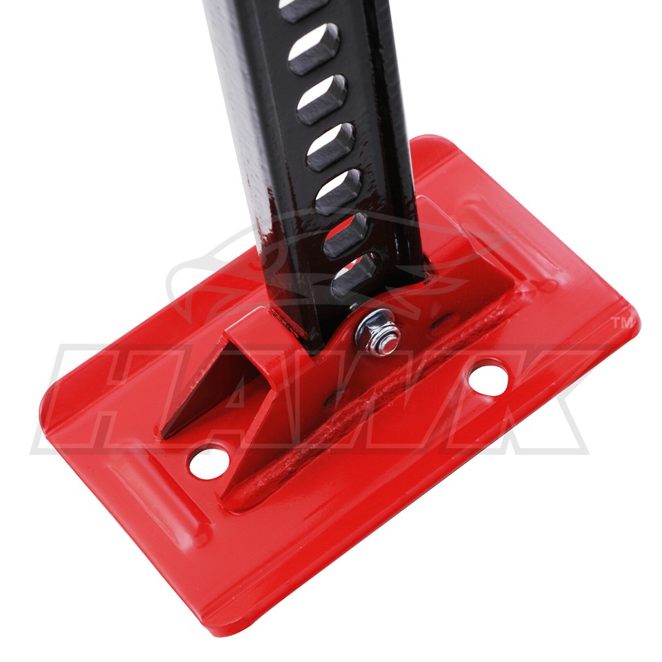 HAWK TOOLS 60" FARM JACK WITH LIFTING HOOKS ALL TERRAIN RECOVERY LIFT ...