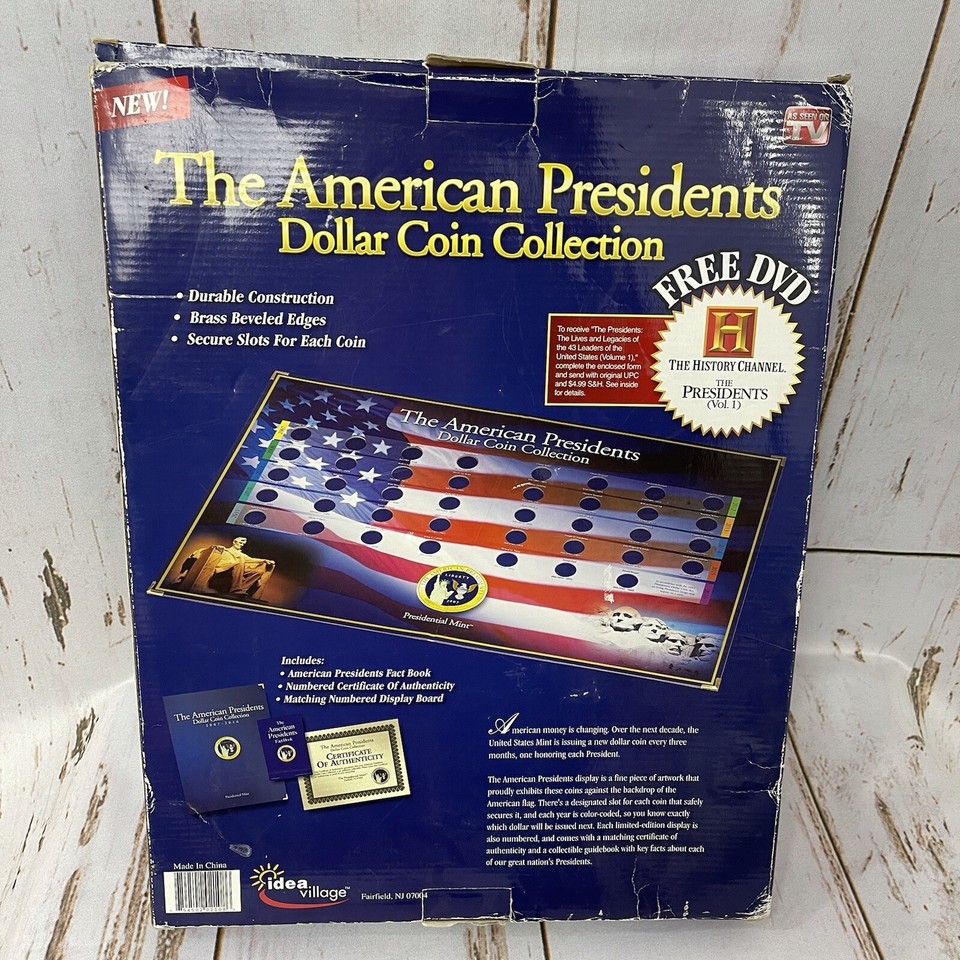 American President Dollar Coin Collection Display Set + FREE State ...