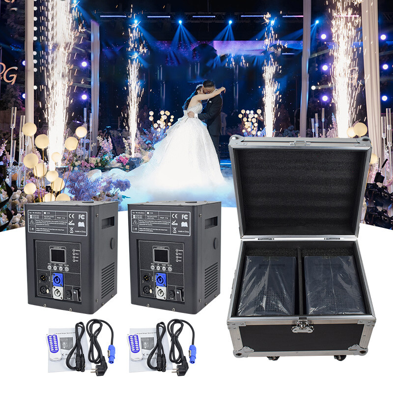 2PCS 750W Cold Spark Machine DMX Stage Firework Effect Party Show Disco ...