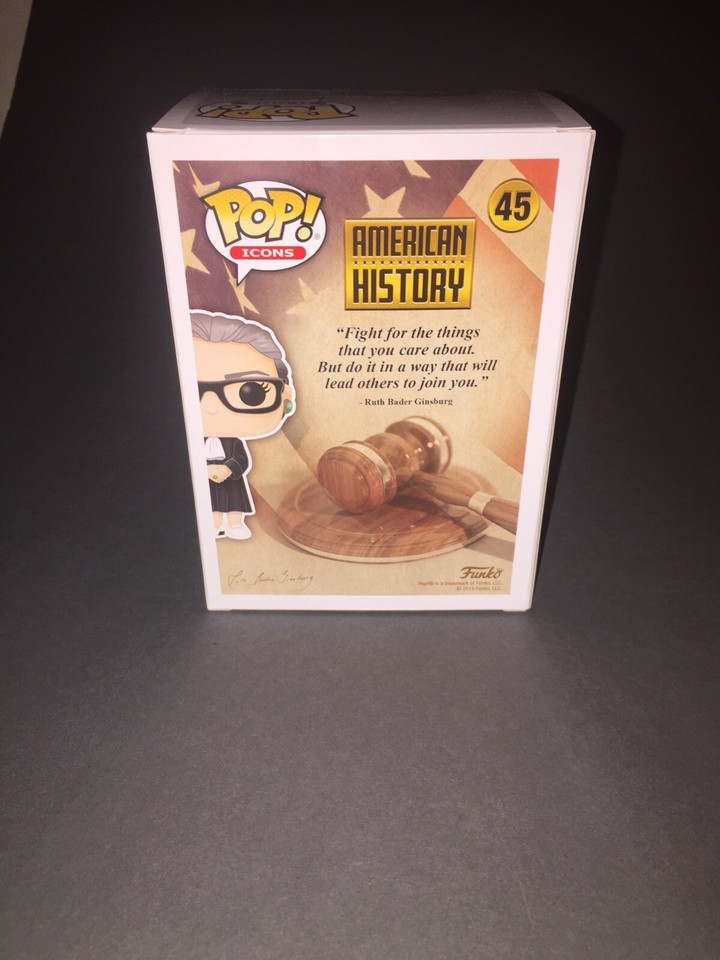 Funko Pop Icons Ruth Bader Ginsberg RBG Supreme Court Justice New Free ...